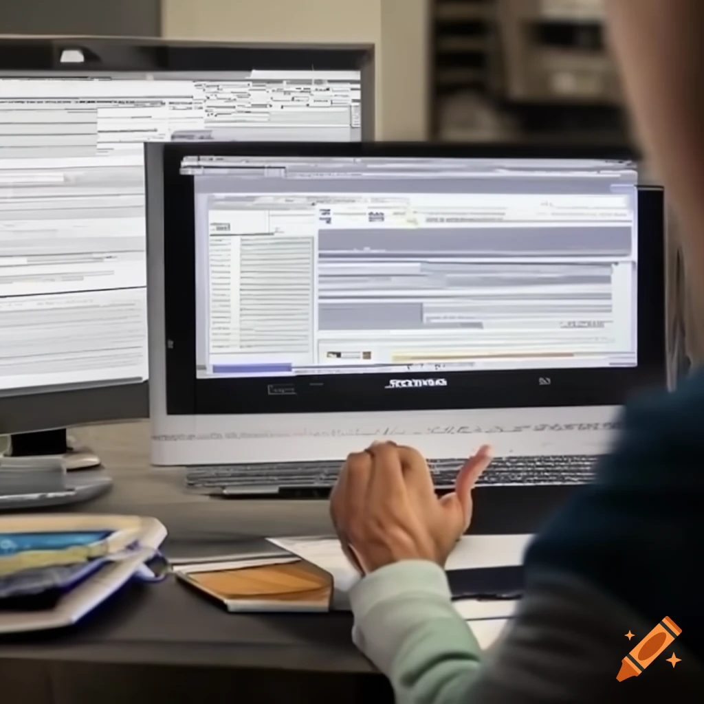 Developer working at computer with organized code and clear comments on Craiyon