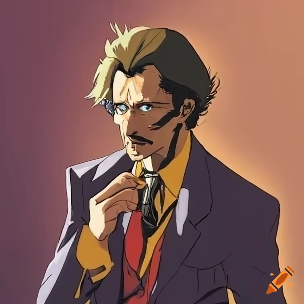 Gary Oldman in a Cowboy Bebop character role on Craiyon