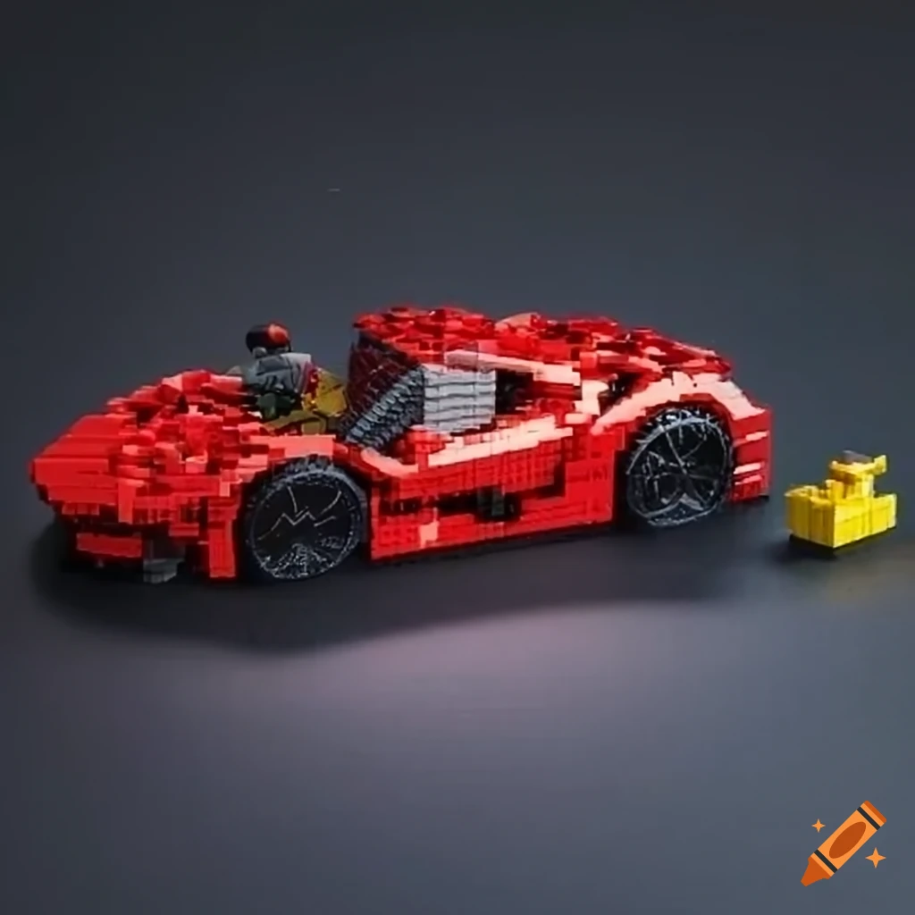 Ferrari lego set on Craiyon