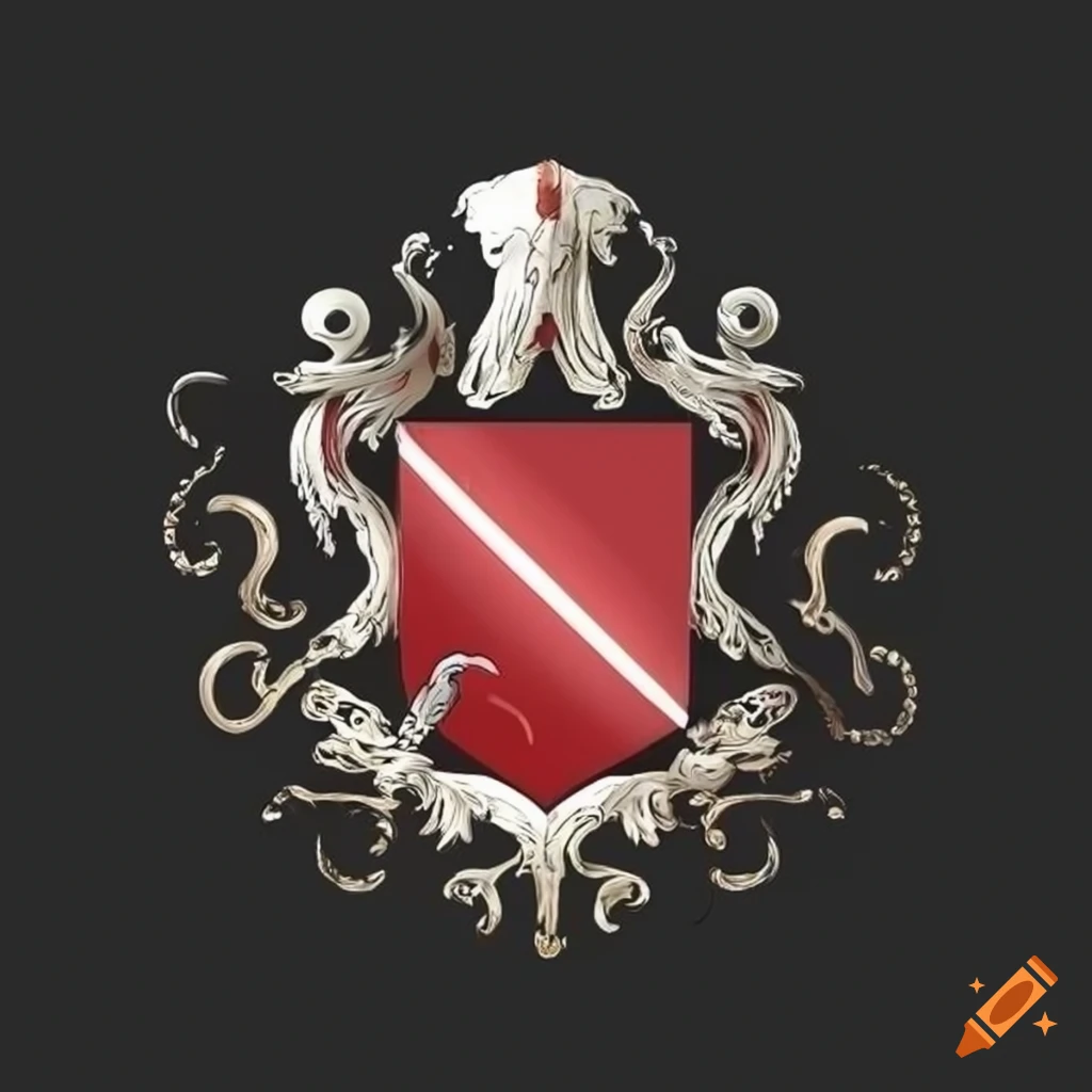 Family coat of arms featuring an octopus design on Craiyon