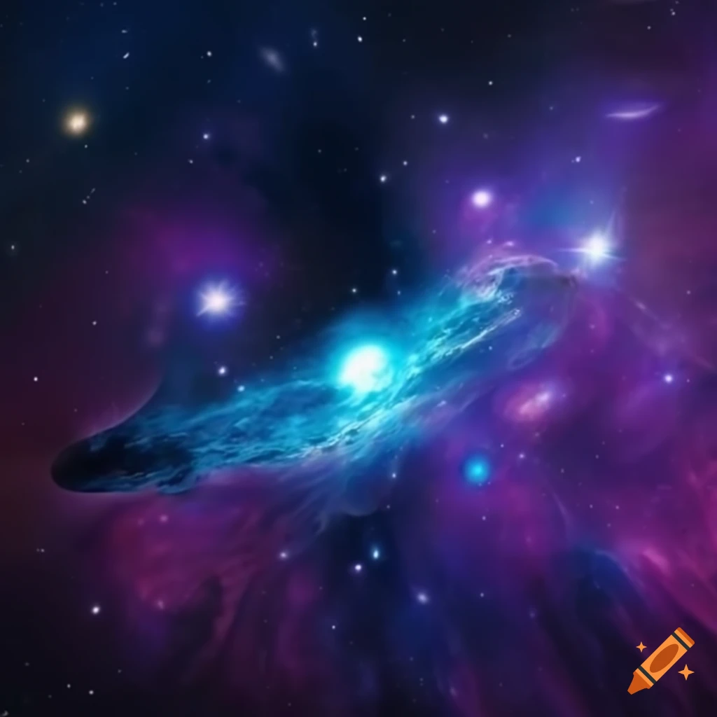 Dimensional rift in space on Craiyon