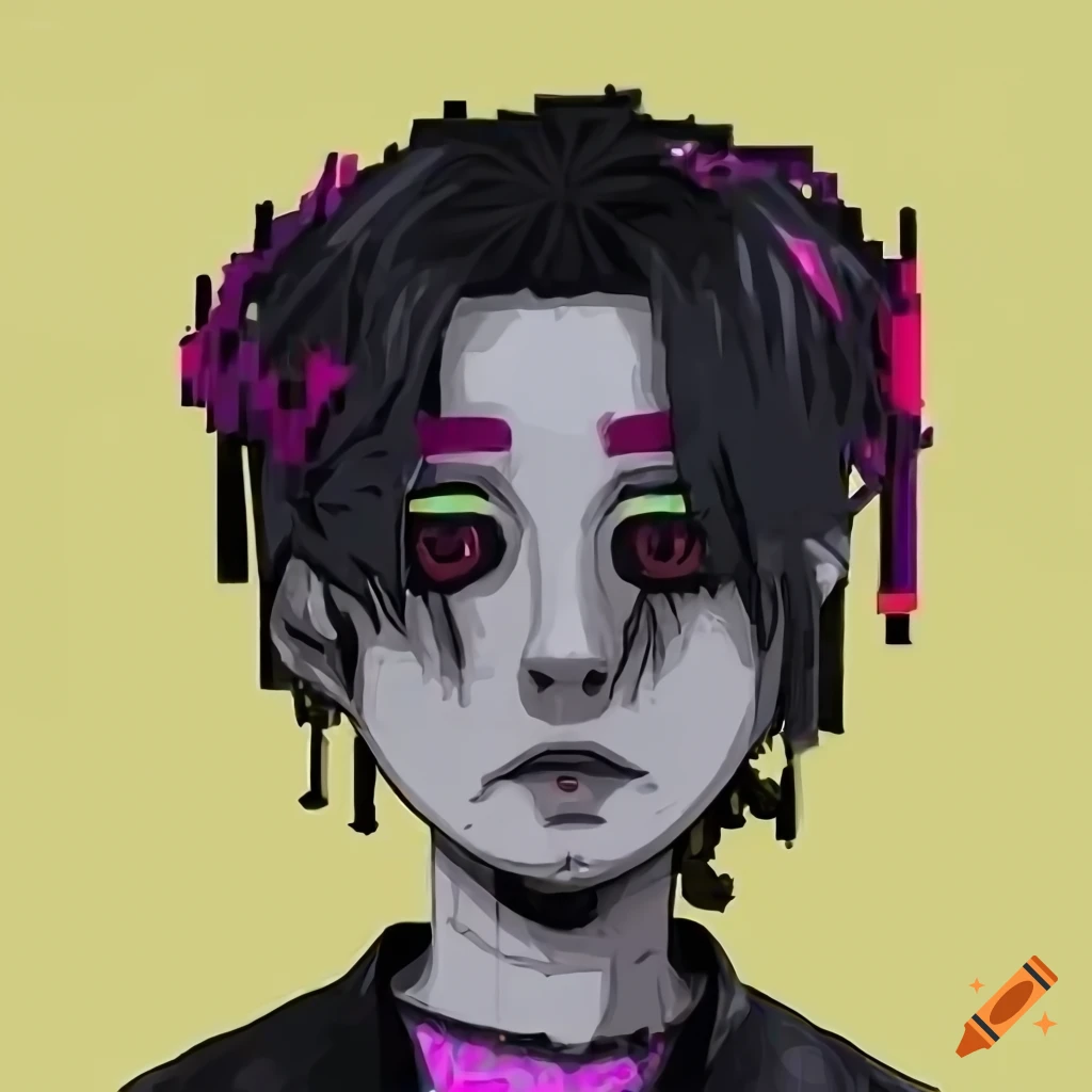 Nft goth boy artwork on Craiyon