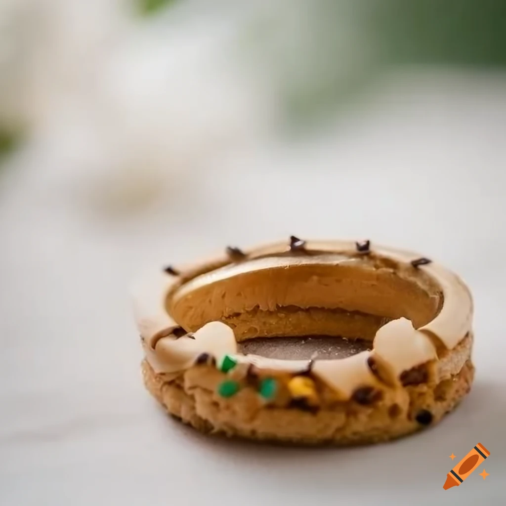 Wedding ring cookie for commercial photography on Craiyon