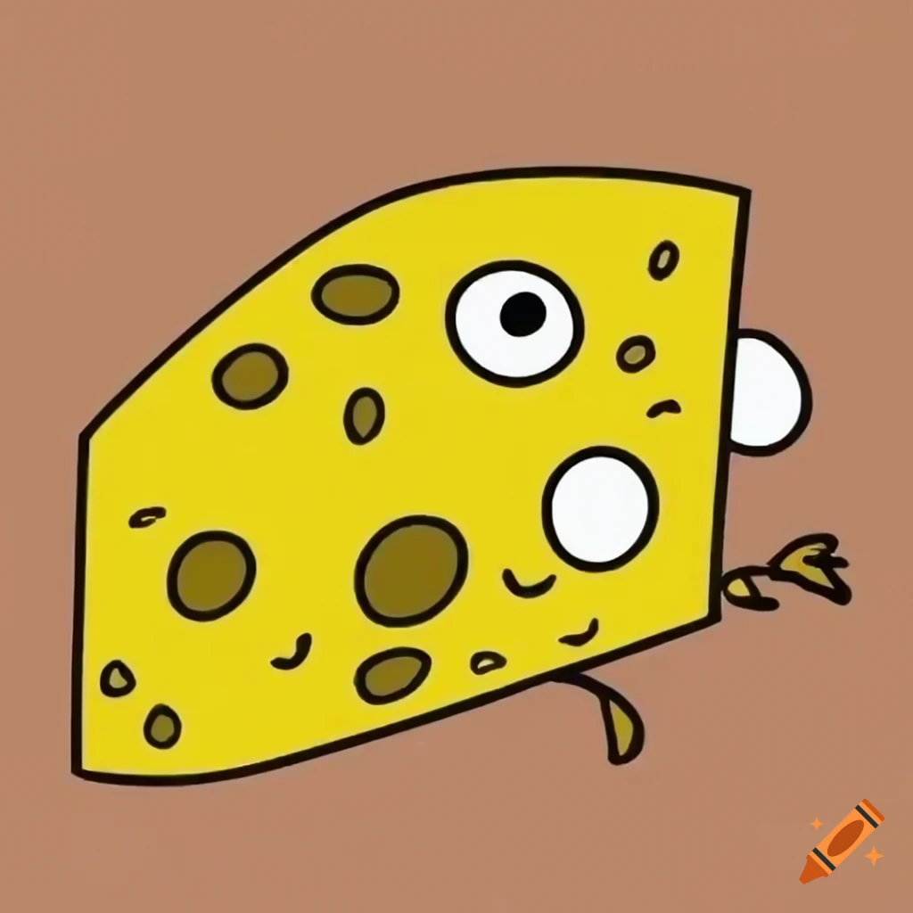 Comical cheese memes in a cartoon style on Craiyon