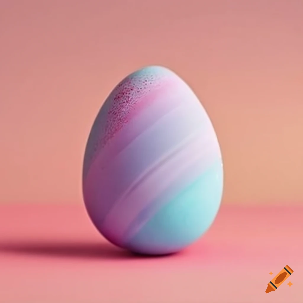 Cute easter egg with pastel colors on Craiyon