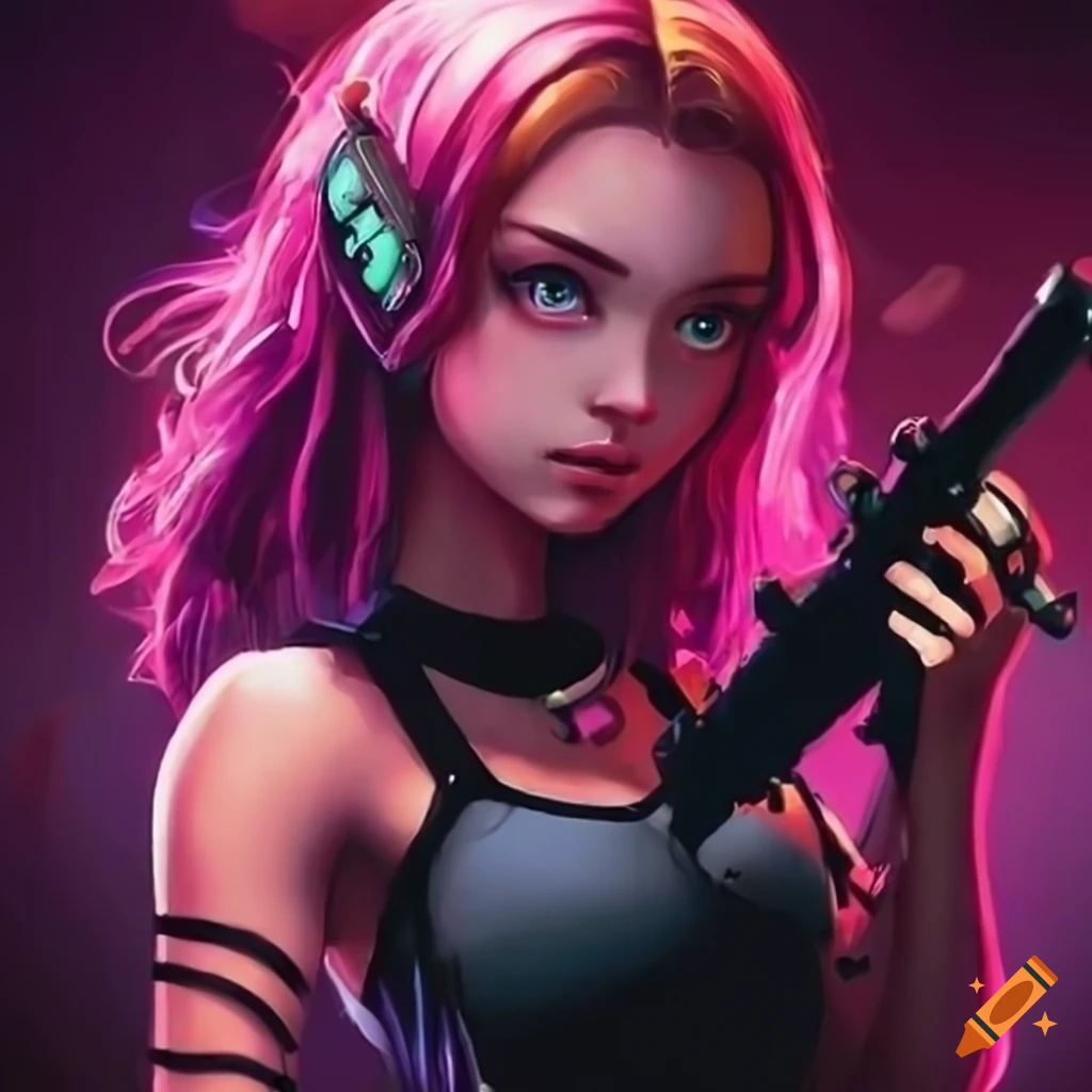 Gamer girl on Craiyon