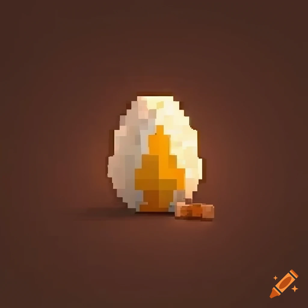 Minecraft egg on Craiyon