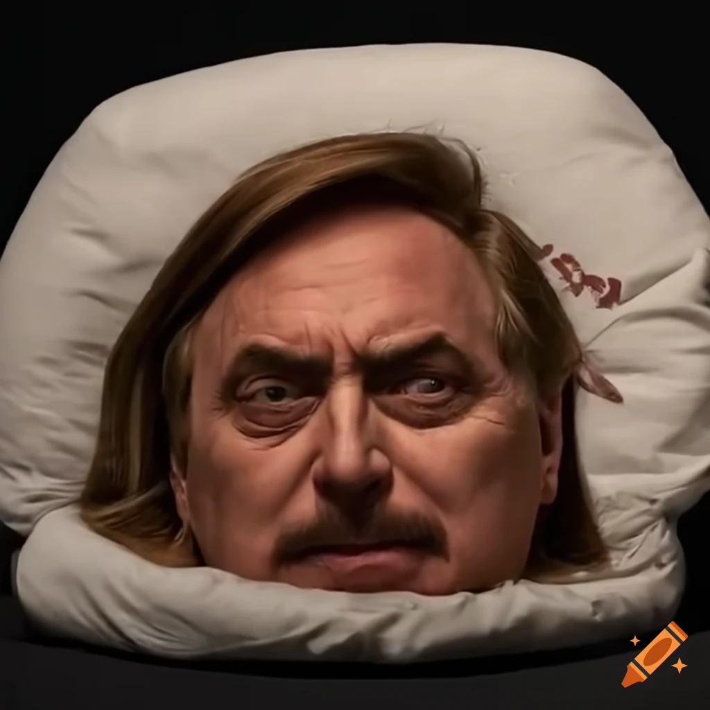 Skull pillow with mike lindell design on Craiyon