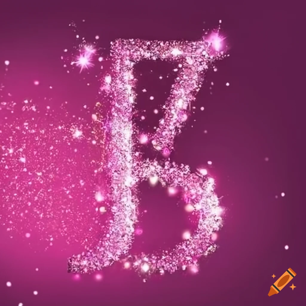 Elegant typography of the word divine in sparkling pink letters on Craiyon