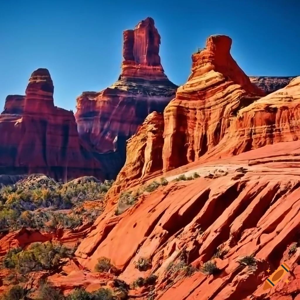 Southern utah red rock canyon landscape on Craiyon