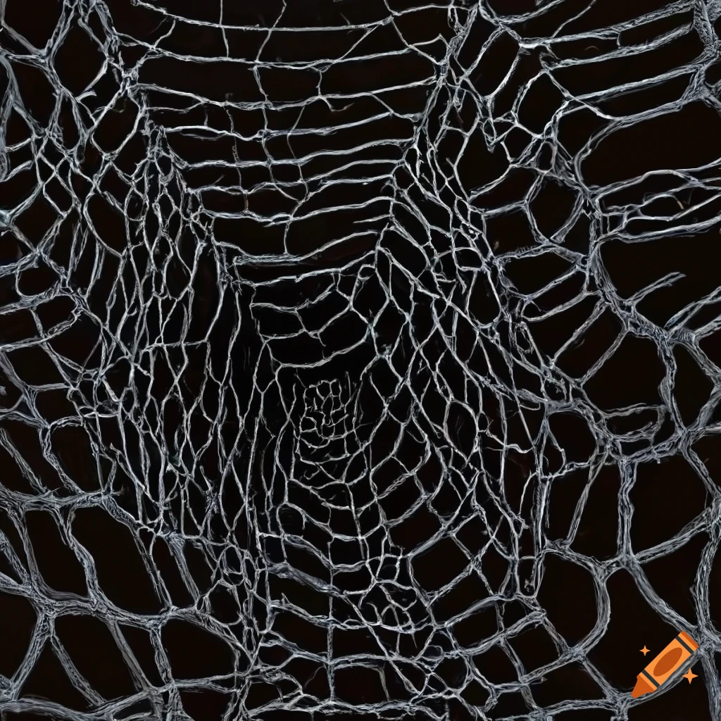 Uniform texture of a spider lair on Craiyon