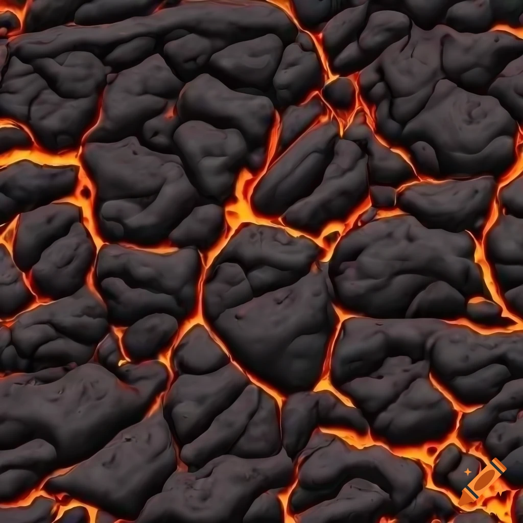 Small lava seamless texture on Craiyon