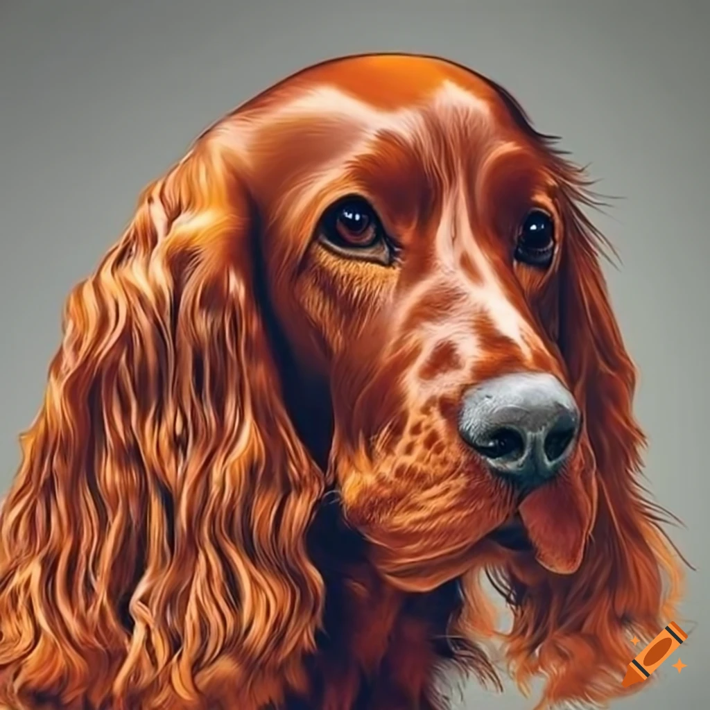 Irish setter on Craiyon