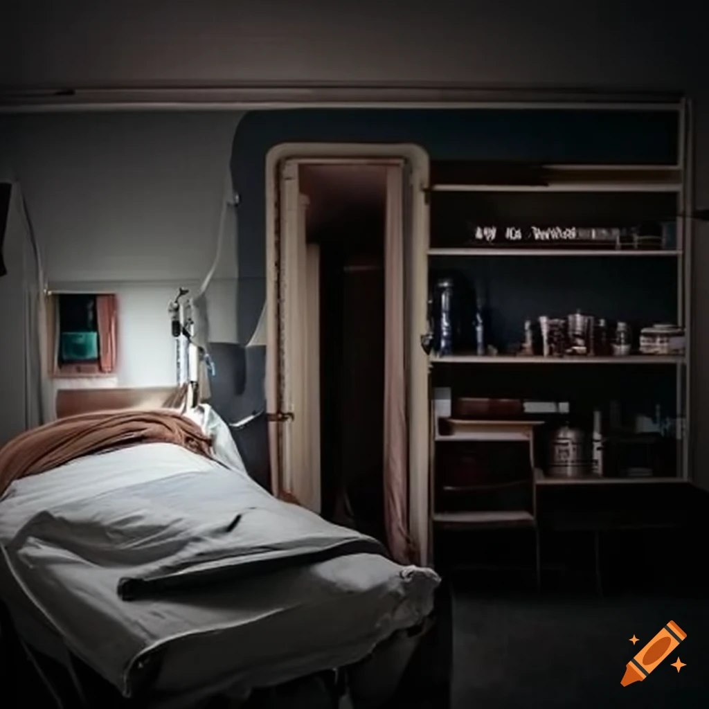 Cluttered hospital room on Craiyon