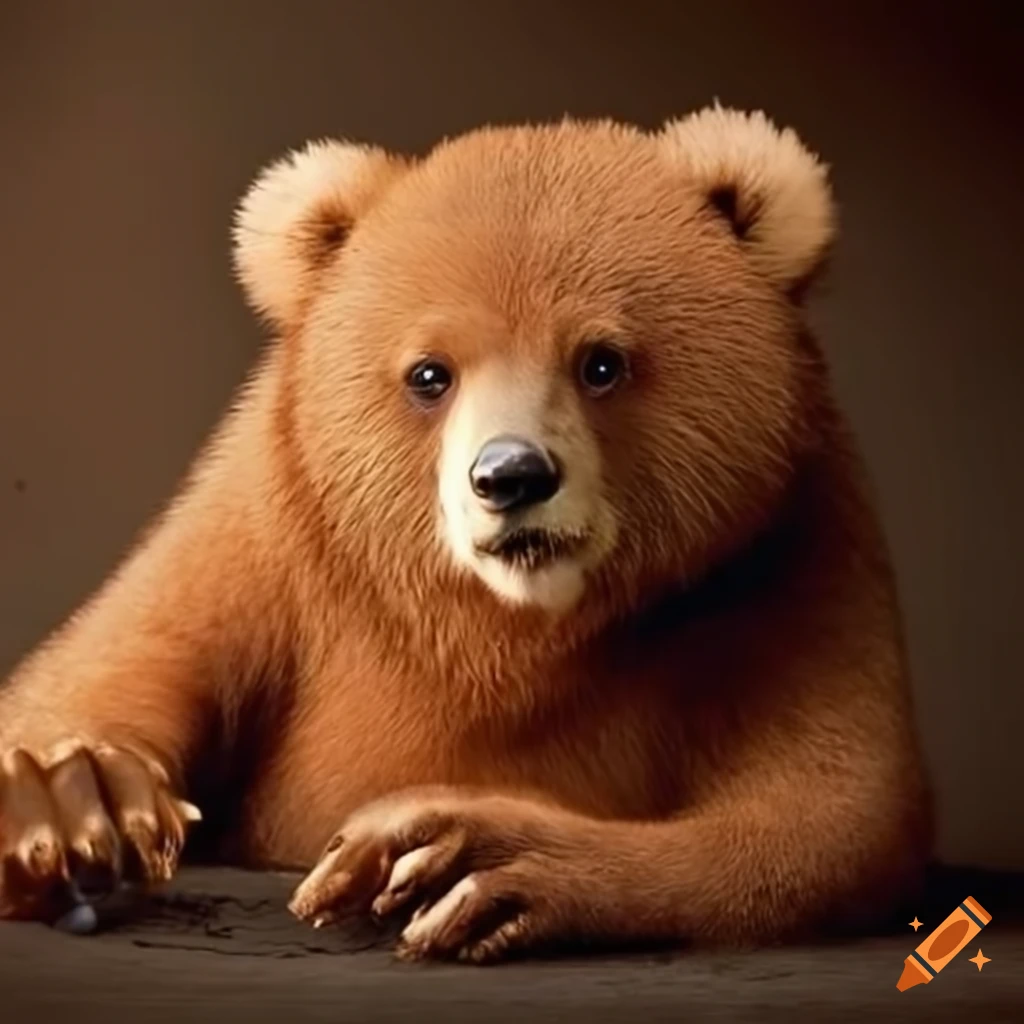 Cute bear on Craiyon
