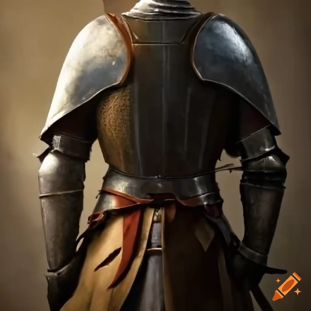 Knight seen from behind on Craiyon