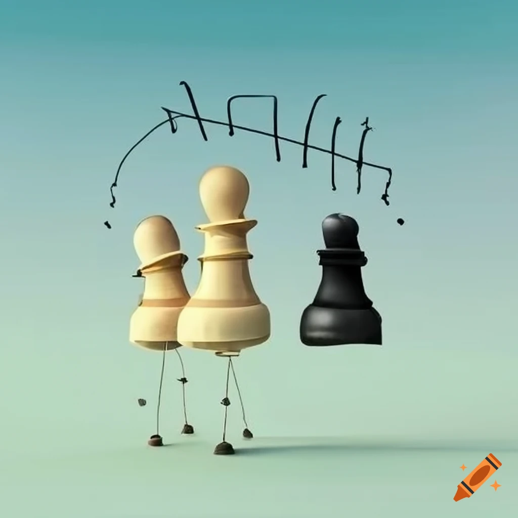 Innovative classroom design with chess hats and stick figure diagrams ...