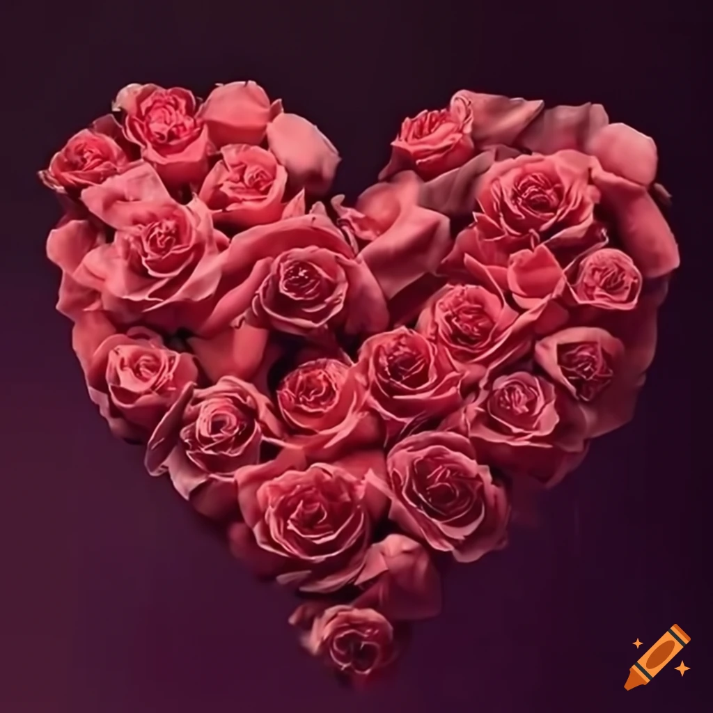 Heart-shaped roses inspired by conan gray's superache album cover on ...