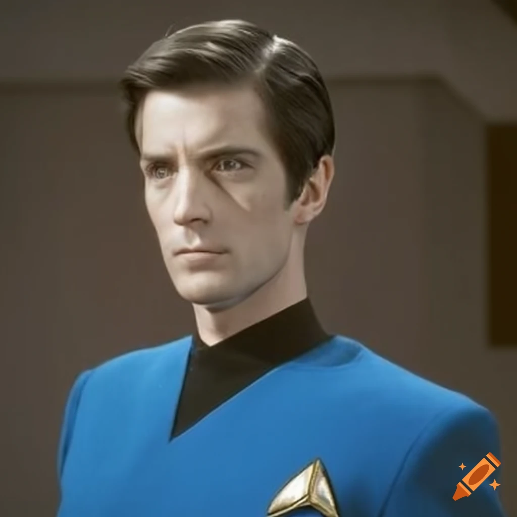 Vulcan guy in Starfleet uniform, a doctor on Craiyon