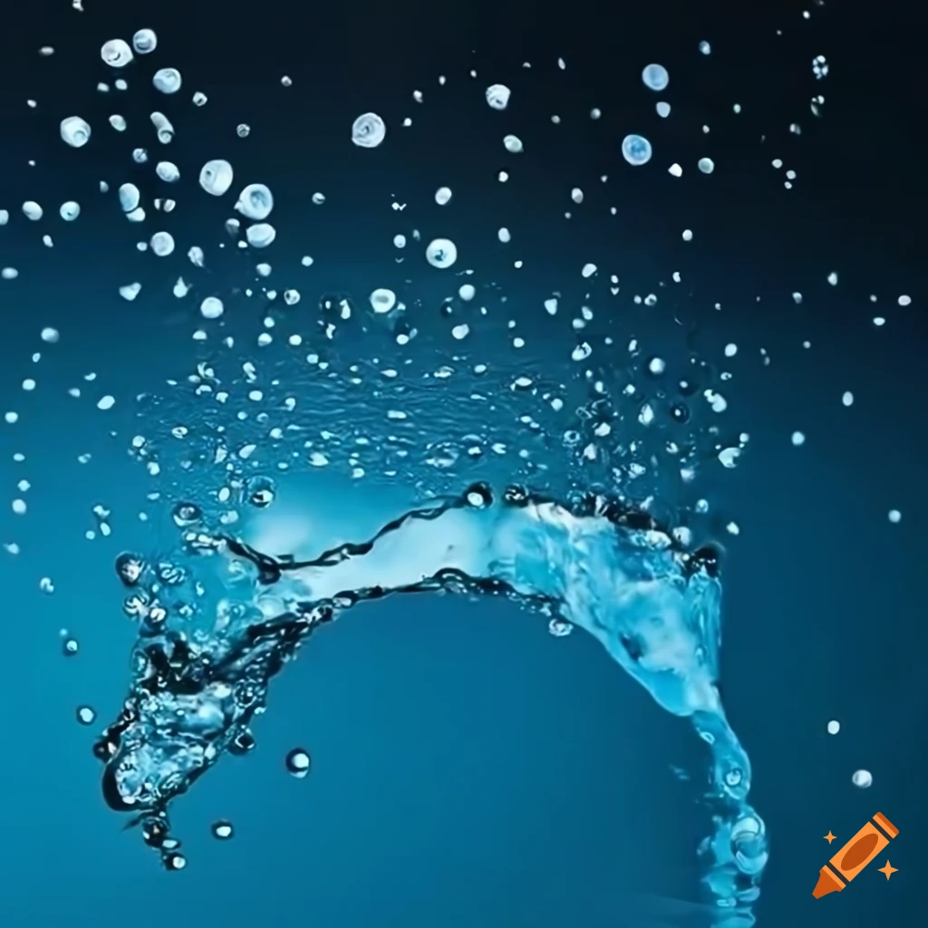 Water splash on Craiyon