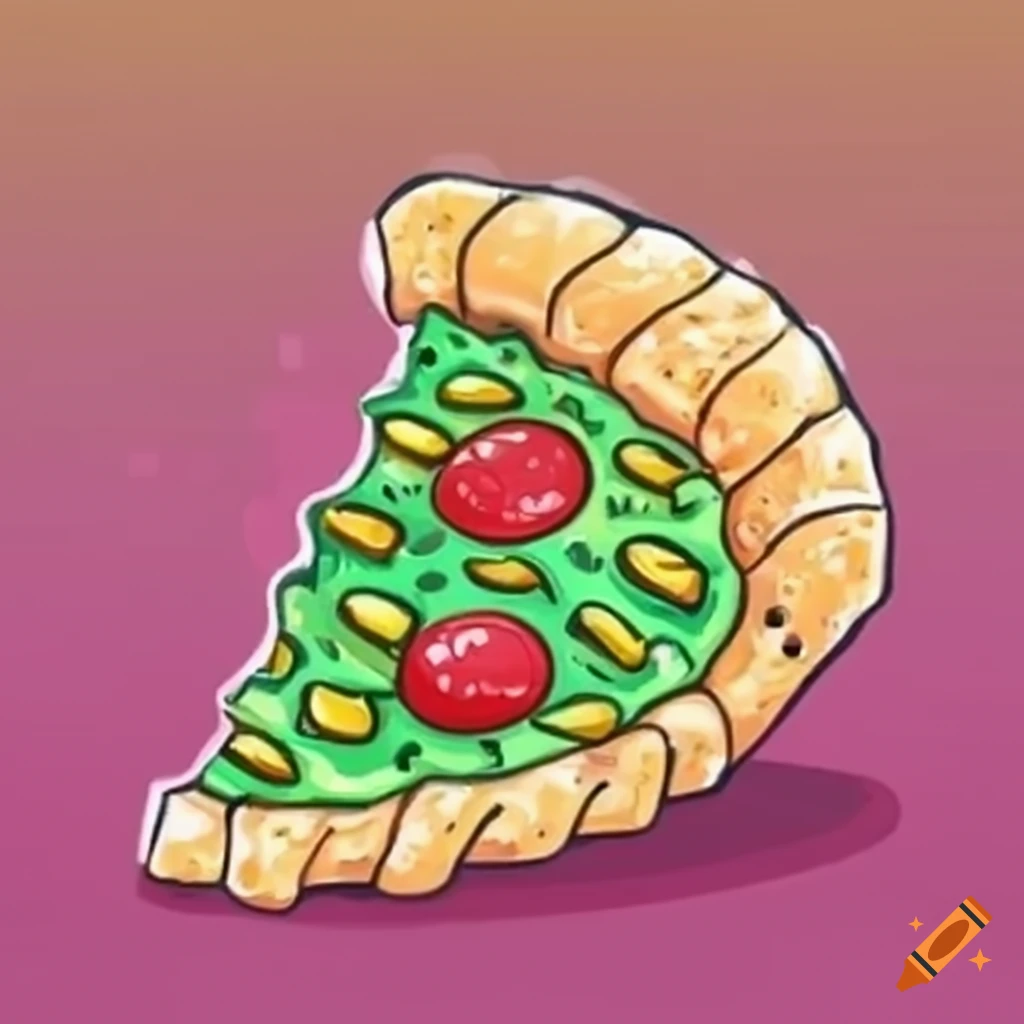 Cartoon pineapple pizza on Craiyon