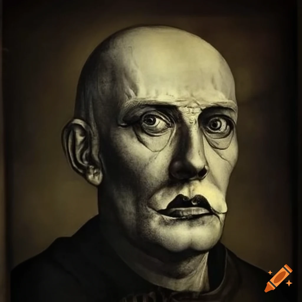 Surrealist gothic art masterpiece with various symbolic references on ...