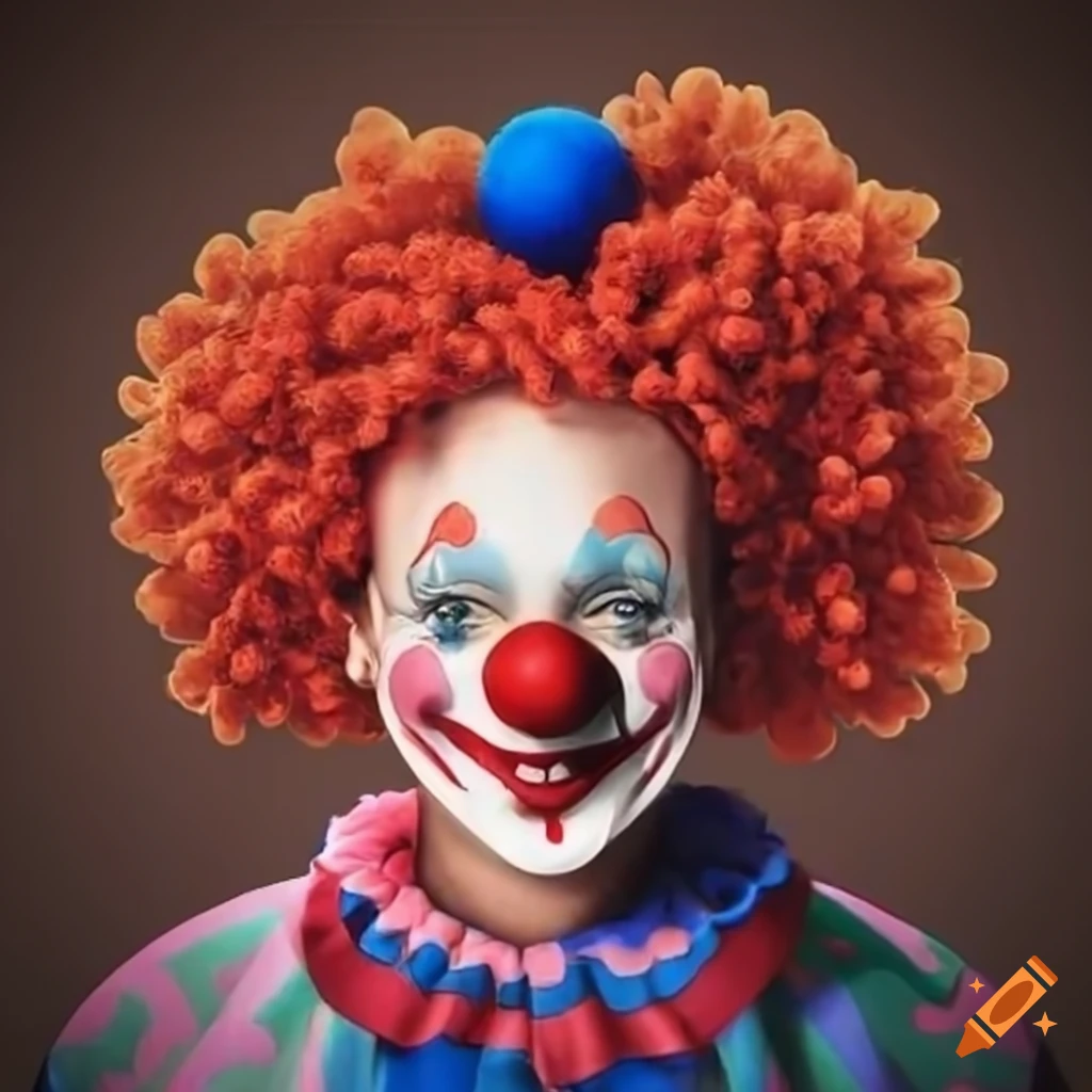 Clown waving on Craiyon