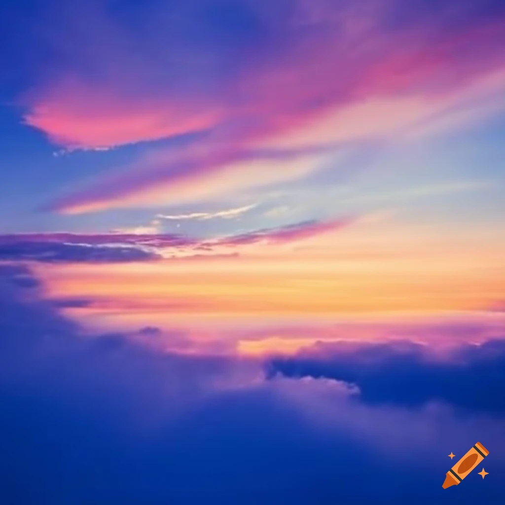 Beautiful sky view on Craiyon