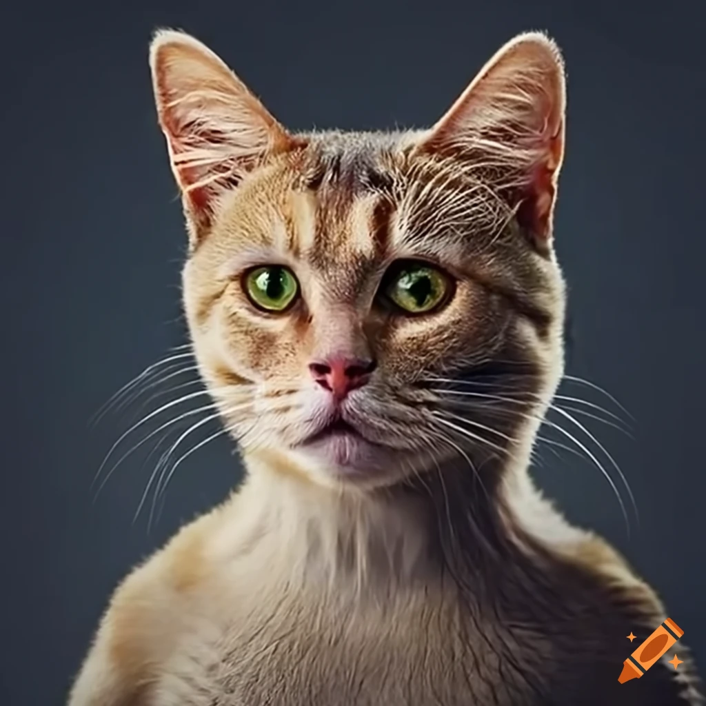 Anna paquin transformed into a house cat on Craiyon