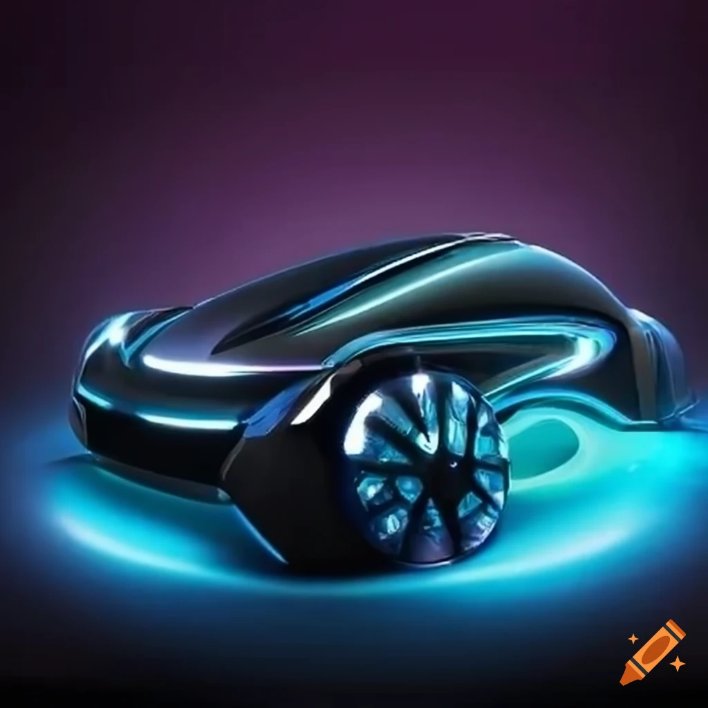 Futuristic car on Craiyon