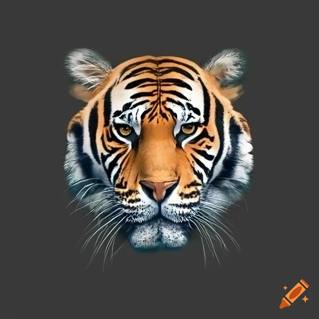 Tiger face on Craiyon