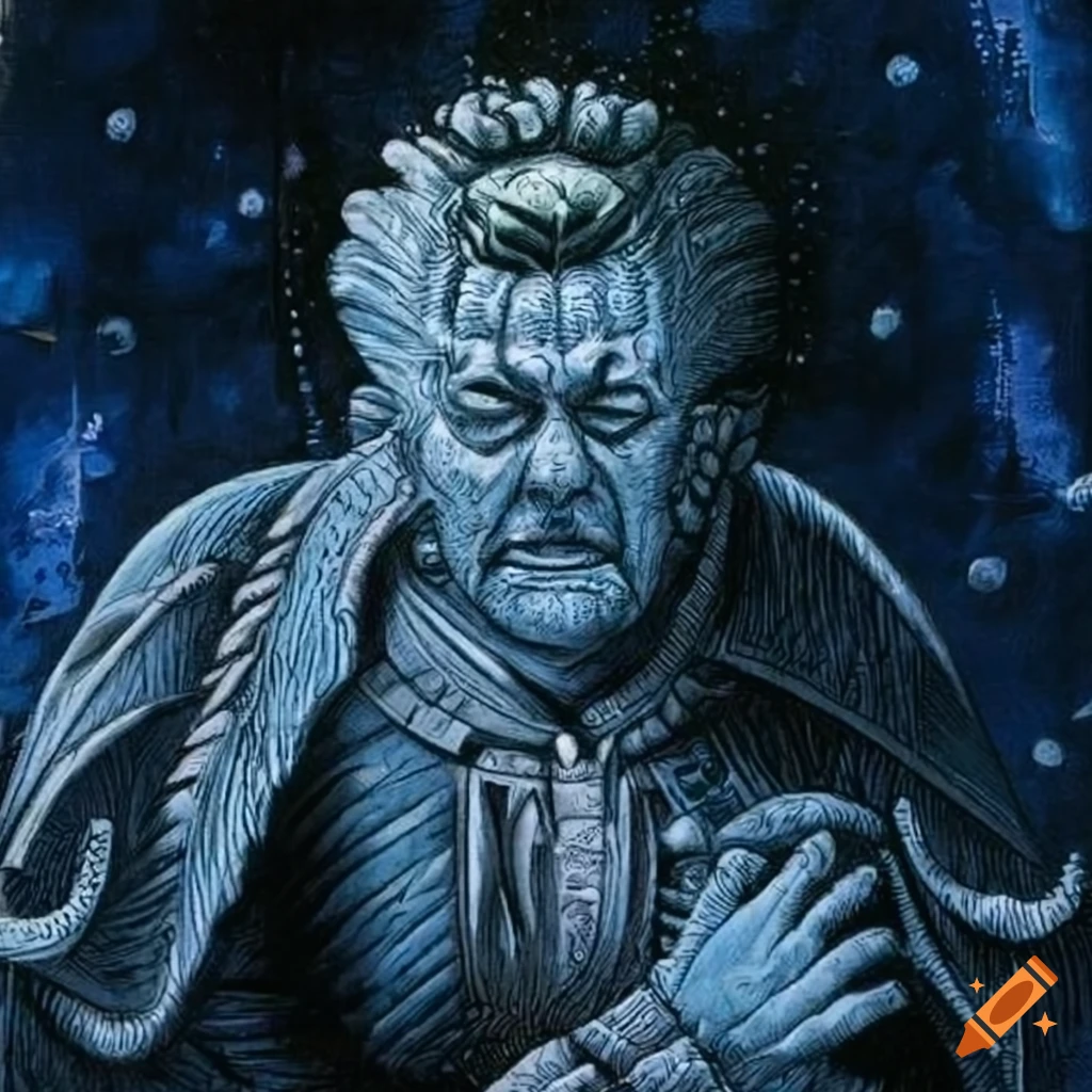 Artwork inspired by babylon 5 by basil wolverton on Craiyon