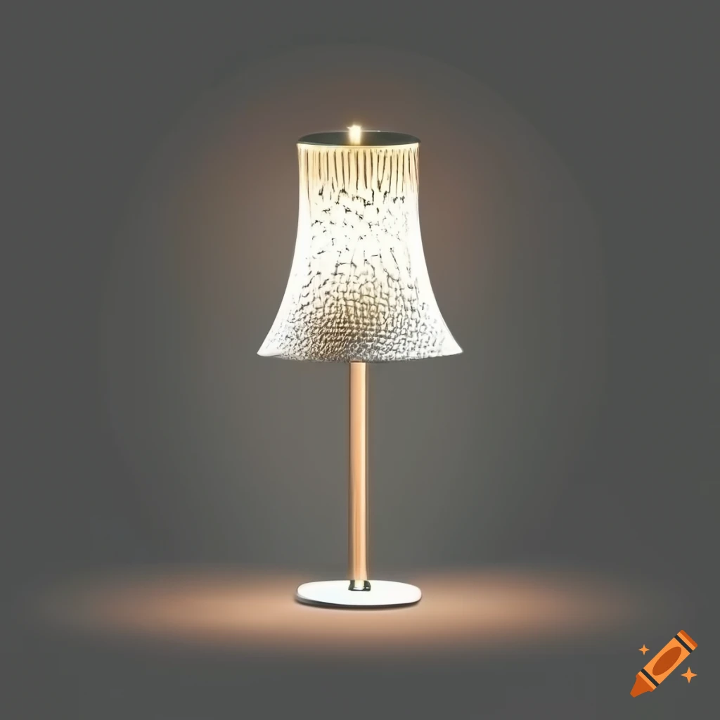 Table lamp outline illustration on Craiyon