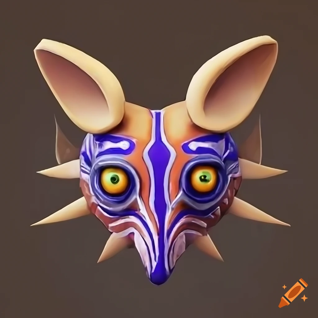 Rat mask inspired by majora's mask on Craiyon