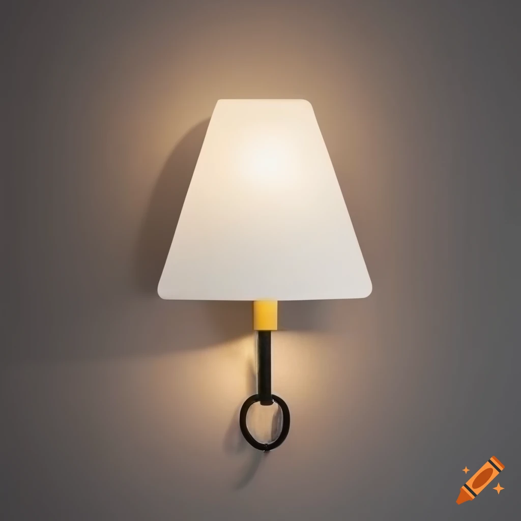 Wall lamp outline on Craiyon