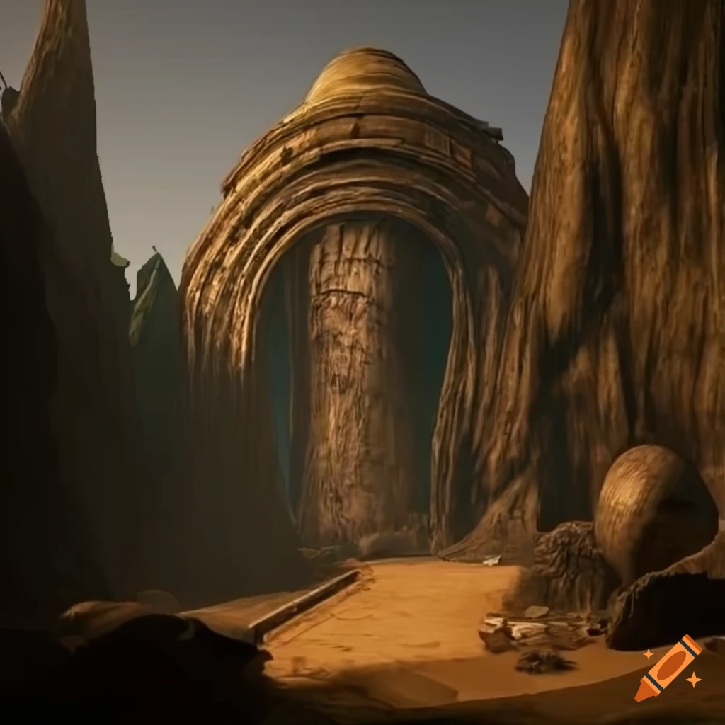 Realistic game map inspired by myst on Craiyon