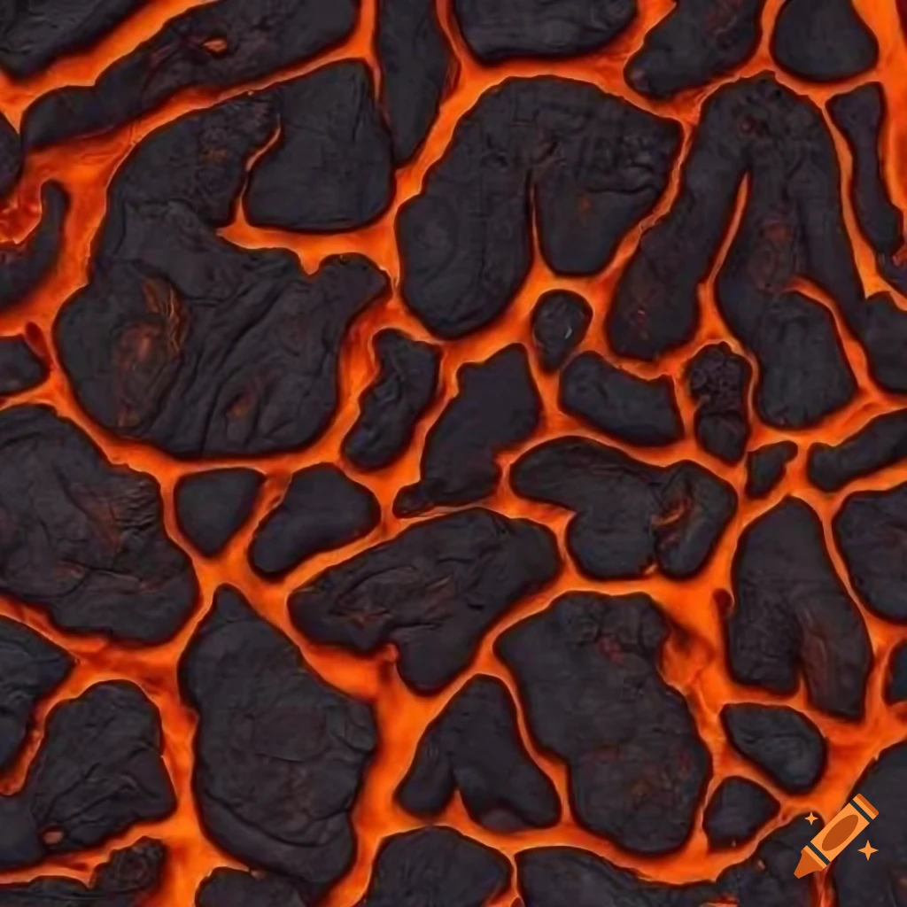 Lava surface seamless texture on Craiyon