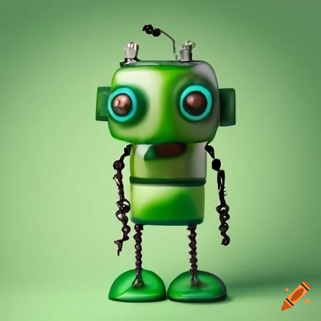 Robot made of cucumbers on Craiyon