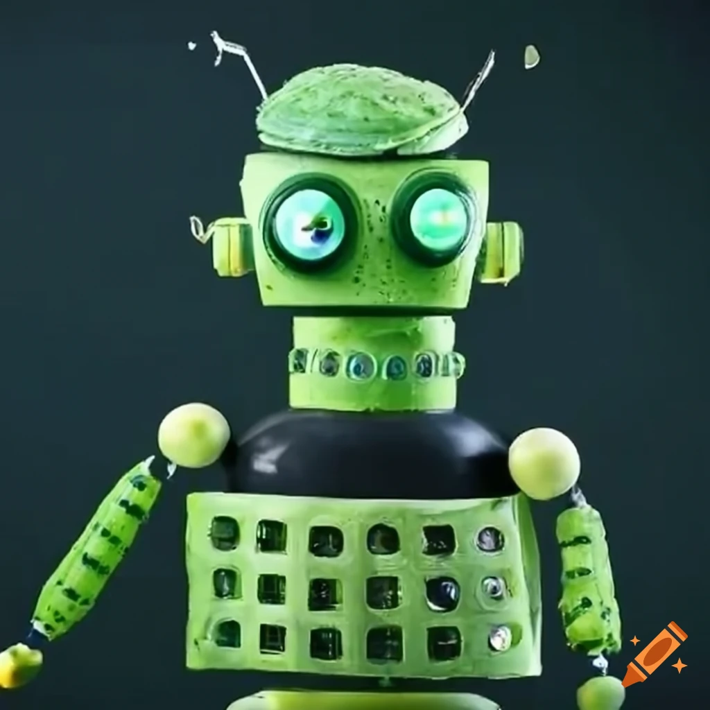 Robot made of cucumbers on Craiyon