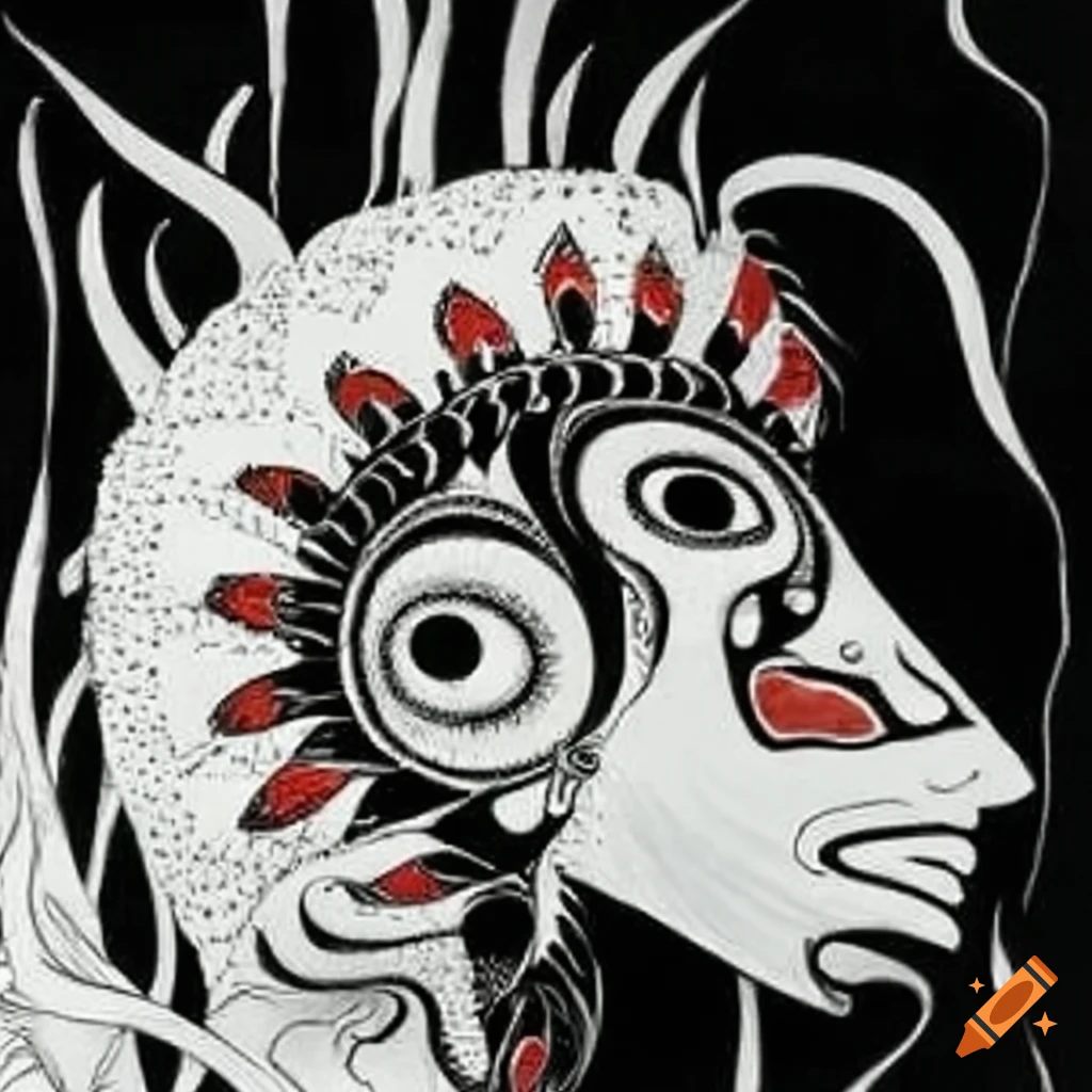 Native salish designs and motifs by aubrey beardsley on Craiyon