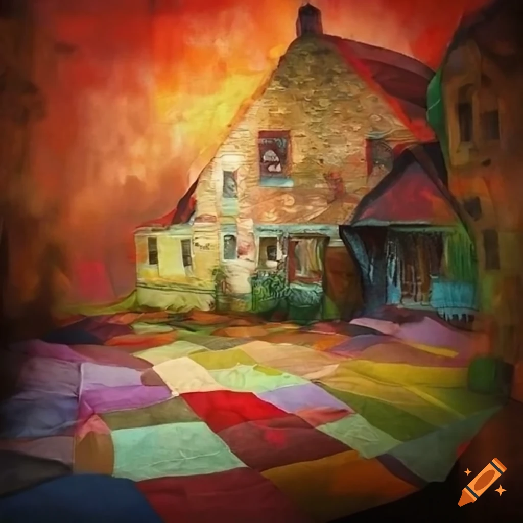 Welsh patchwork quilt on Craiyon