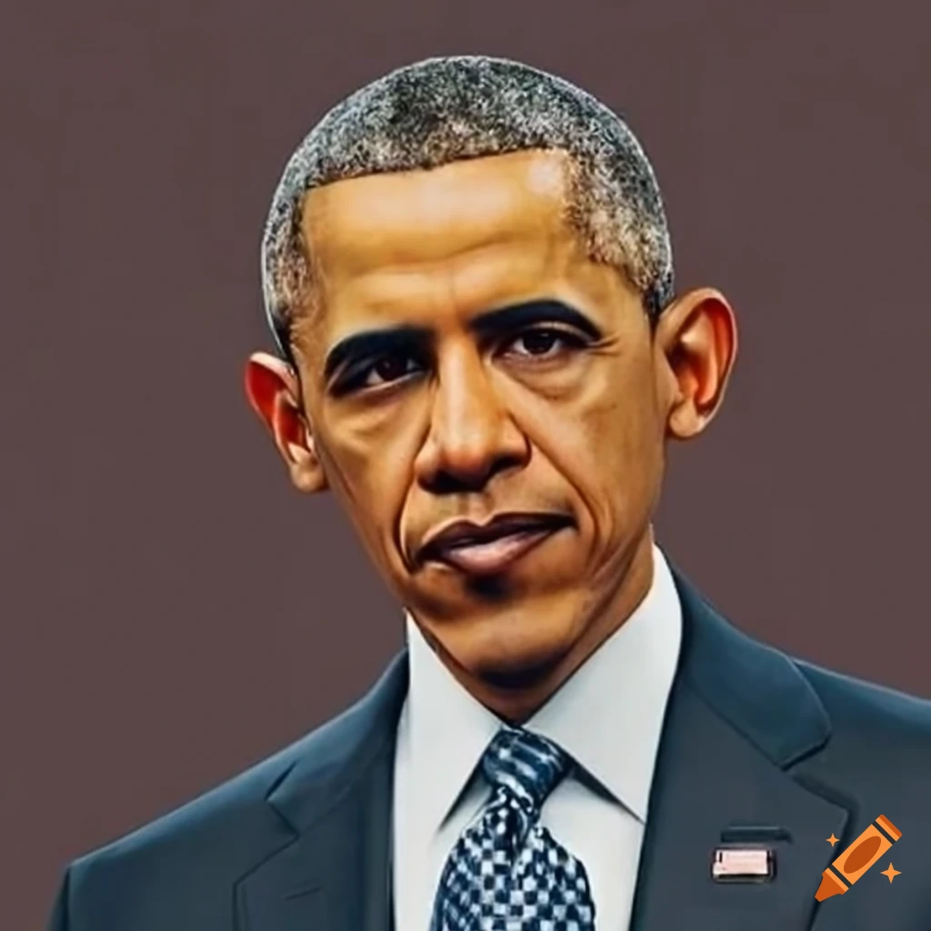 President obama on Craiyon