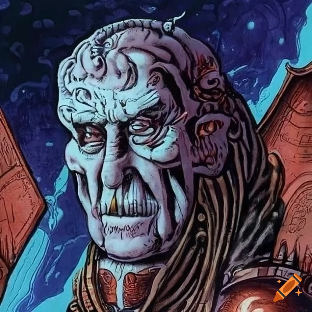 Artwork inspired by babylon 5 by basil wolverton on Craiyon