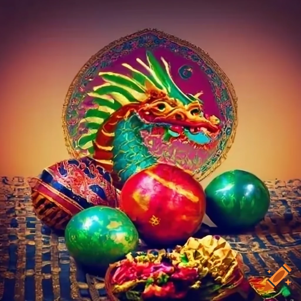 Iranian New Year and Nowruz celebration with Year of the Dragon theme ...