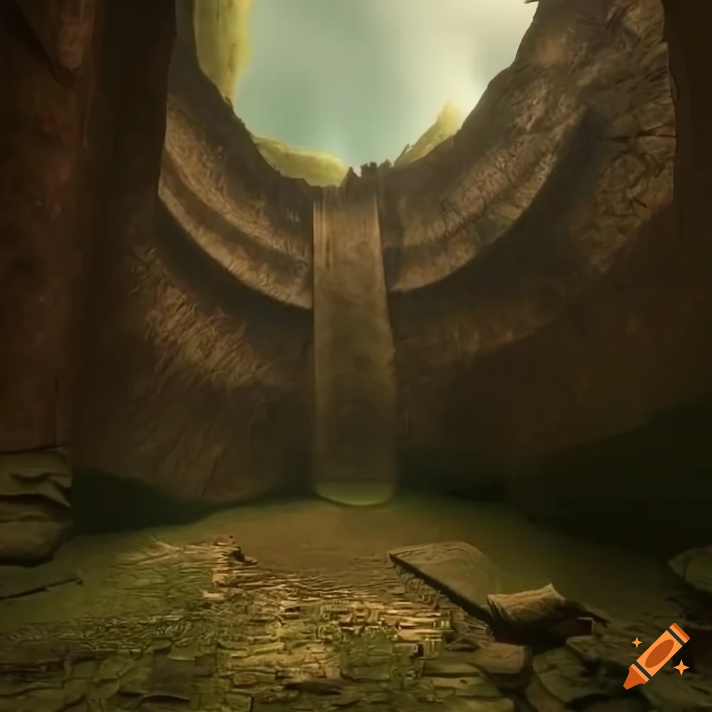 Realistic game map inspired by myst on Craiyon