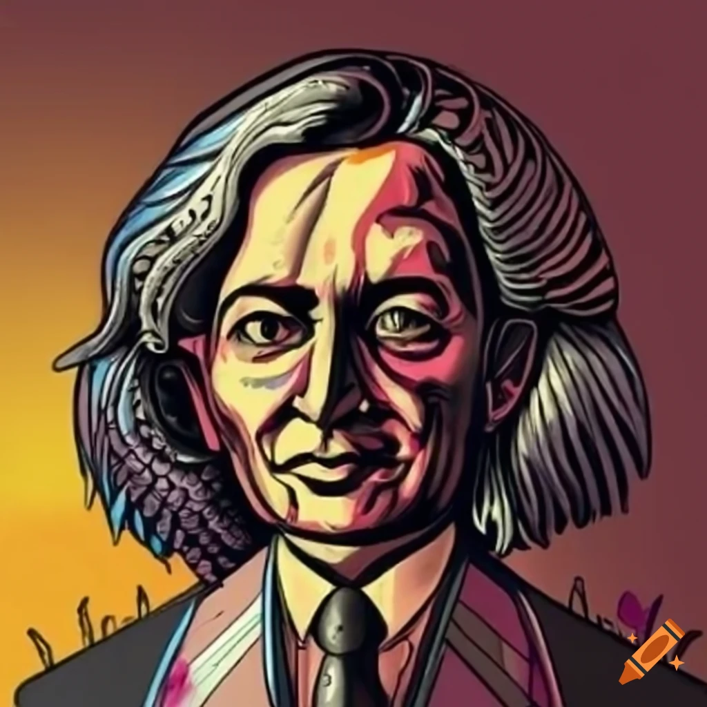 Colorful drawing of miguel hidalgo, the mexican hero, for children on ...