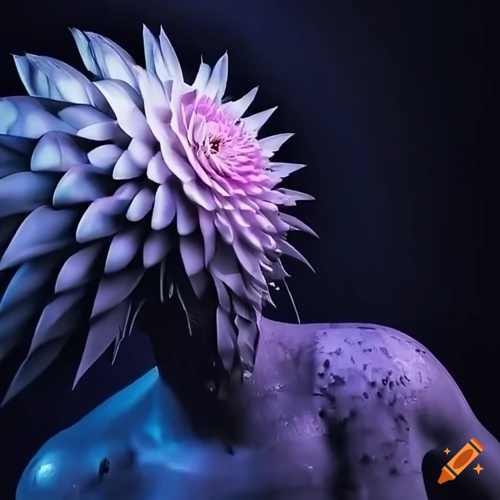 Human flower by Hans Ruedi Giger in high definition on Craiyon