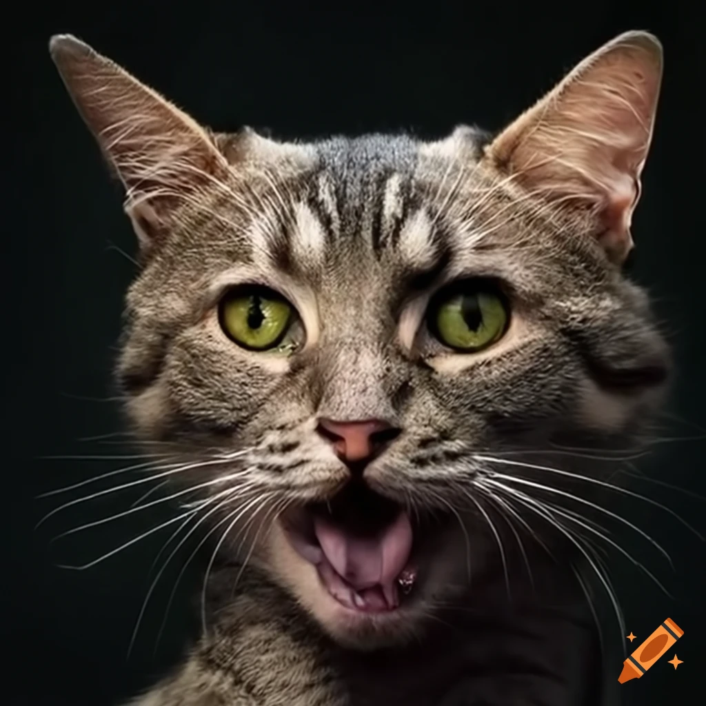 Anna paquin transformed into a house cat on Craiyon