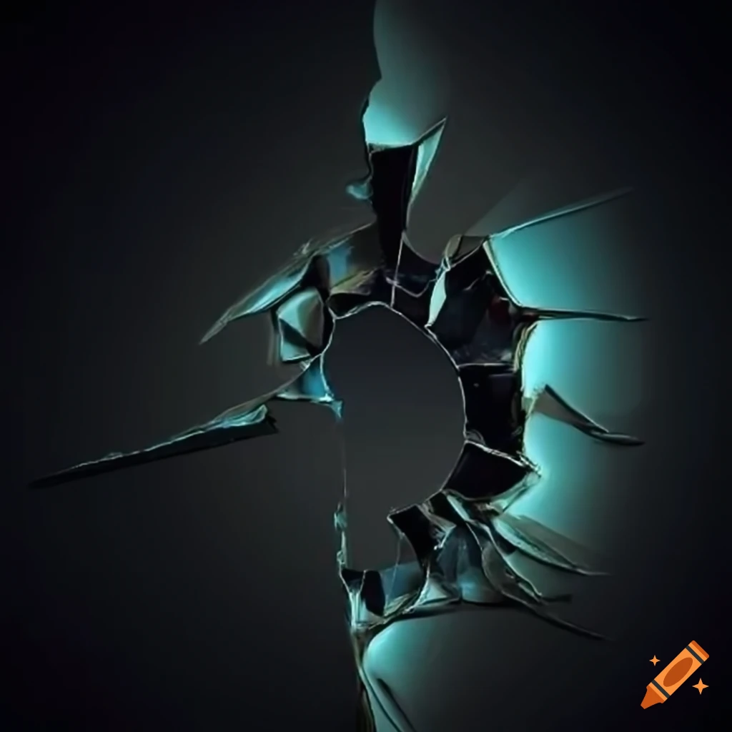 Broken mirror reflecting distorted images symbolizing shattered ...