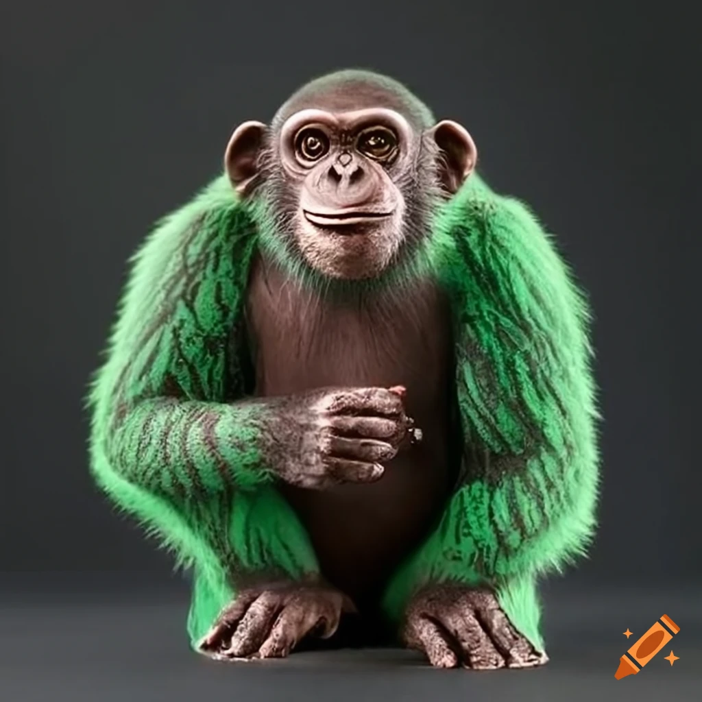 Mint chocolate chimp on Craiyon